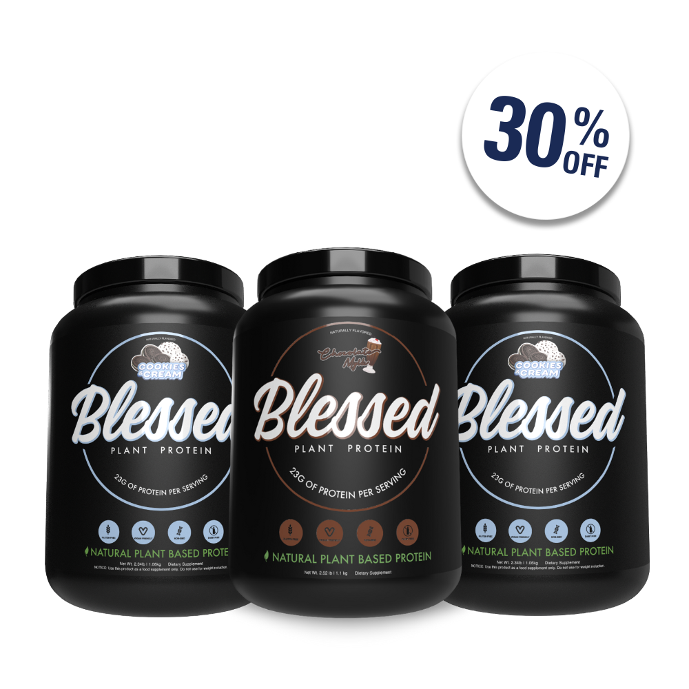 Buy 3 Pack Blessed Plant Protein - 30 Serve by BLESSED online - EHPlabs ...